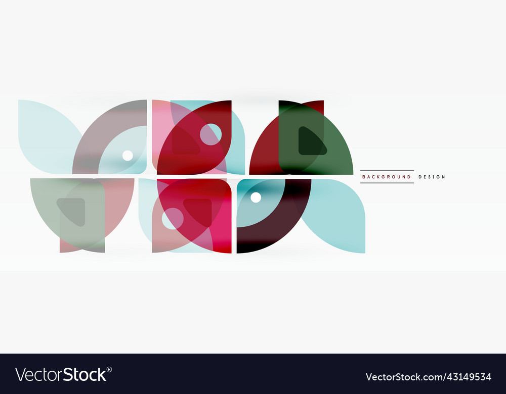 Lines squares circles and triangles geometric Vector Image