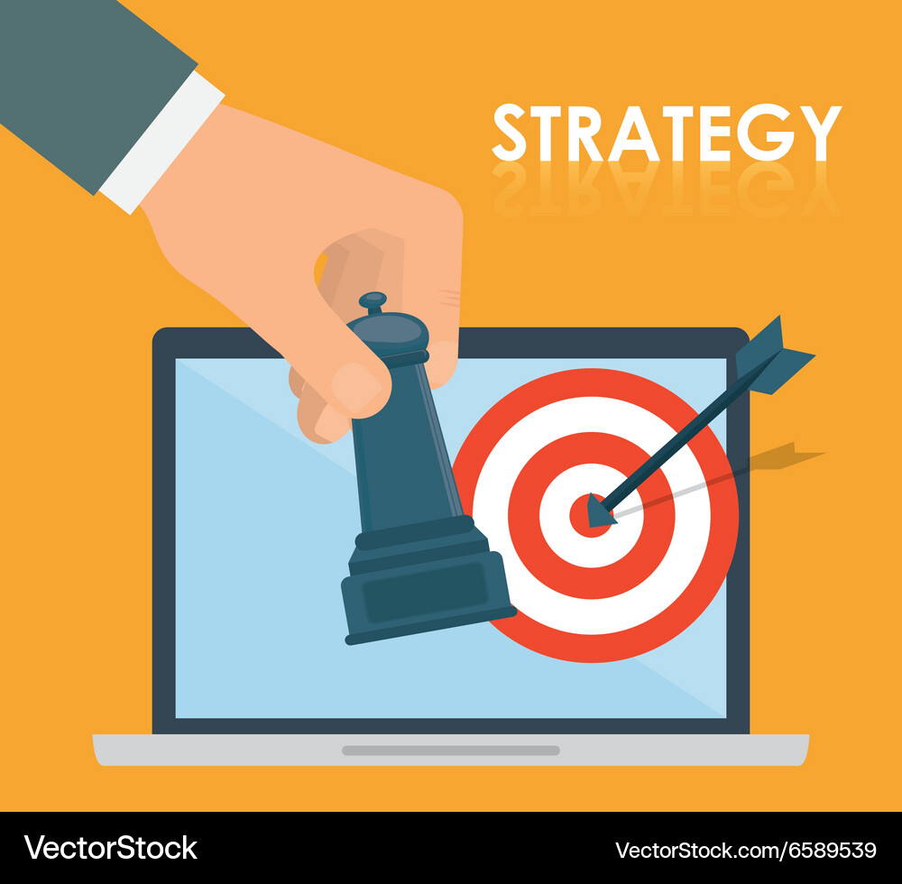 Business strategies and solutions Royalty Free Vector Image