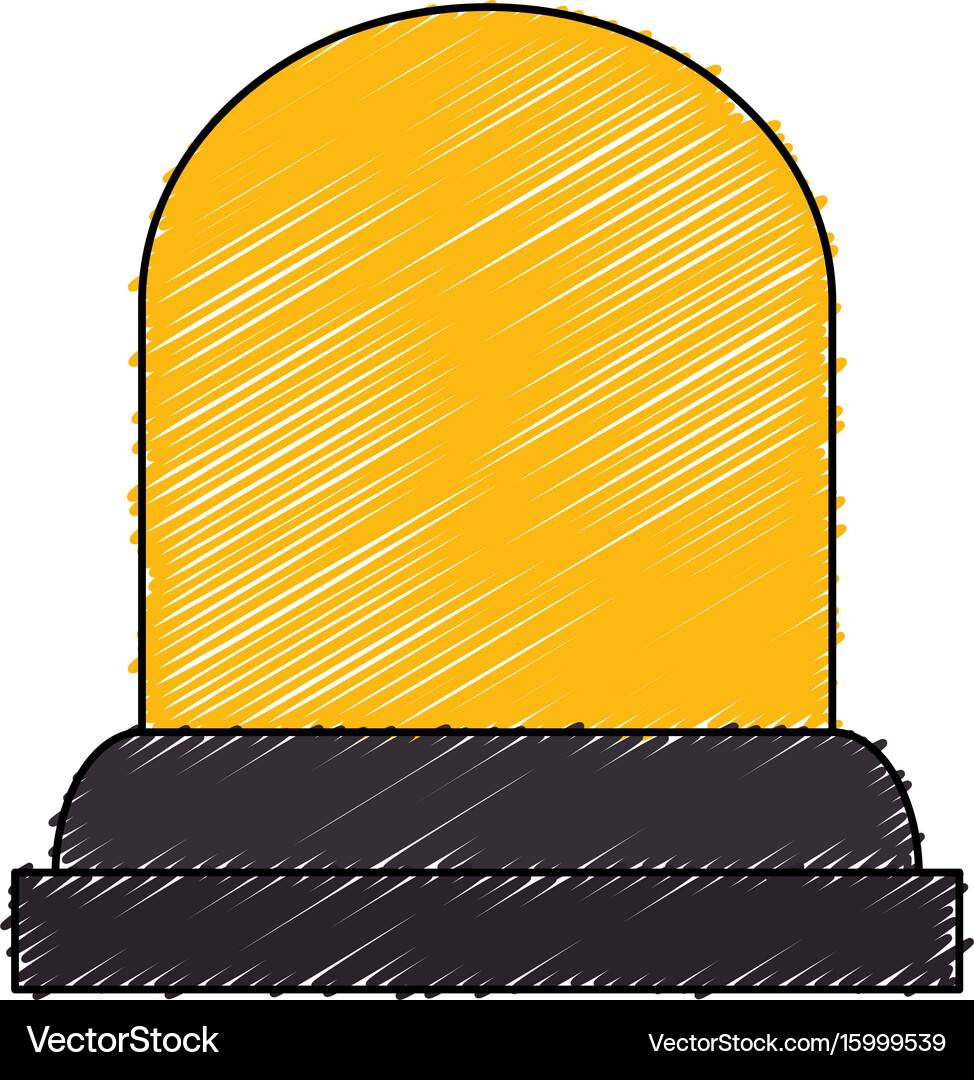 Light alarm isolated icon Royalty Free Vector Image