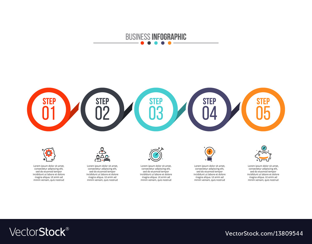 Business data visualization Royalty Free Vector Image