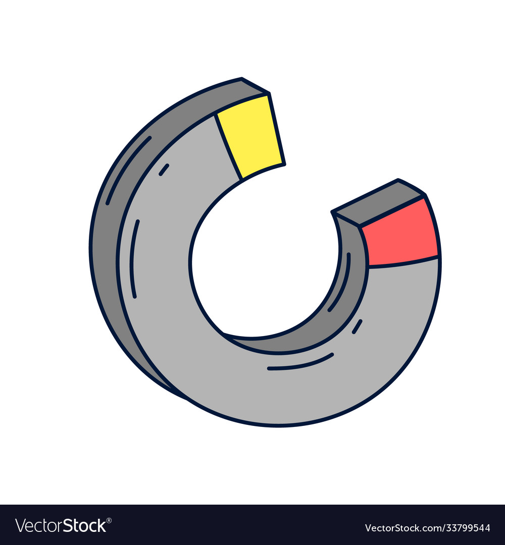 Magnet design objects science elements Royalty Free Vector