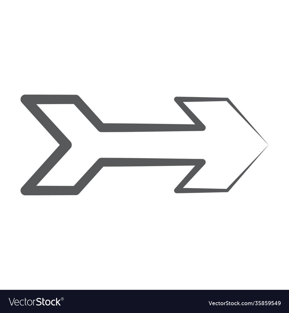 Direction arrow Royalty Free Vector Image - VectorStock