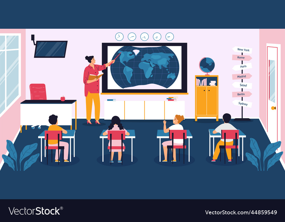 School teacher Royalty Free Vector Image - VectorStock