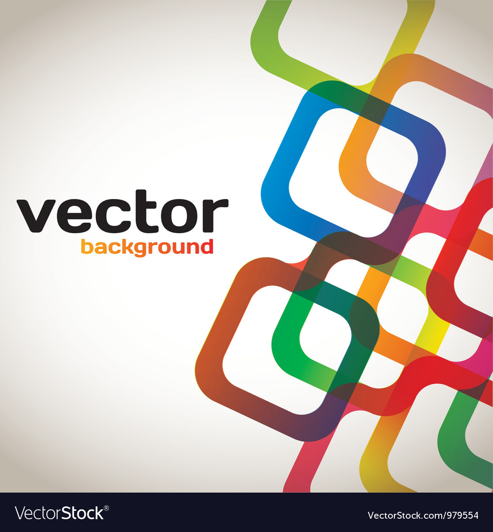 Colorful abstract squares Royalty Free Vector Image