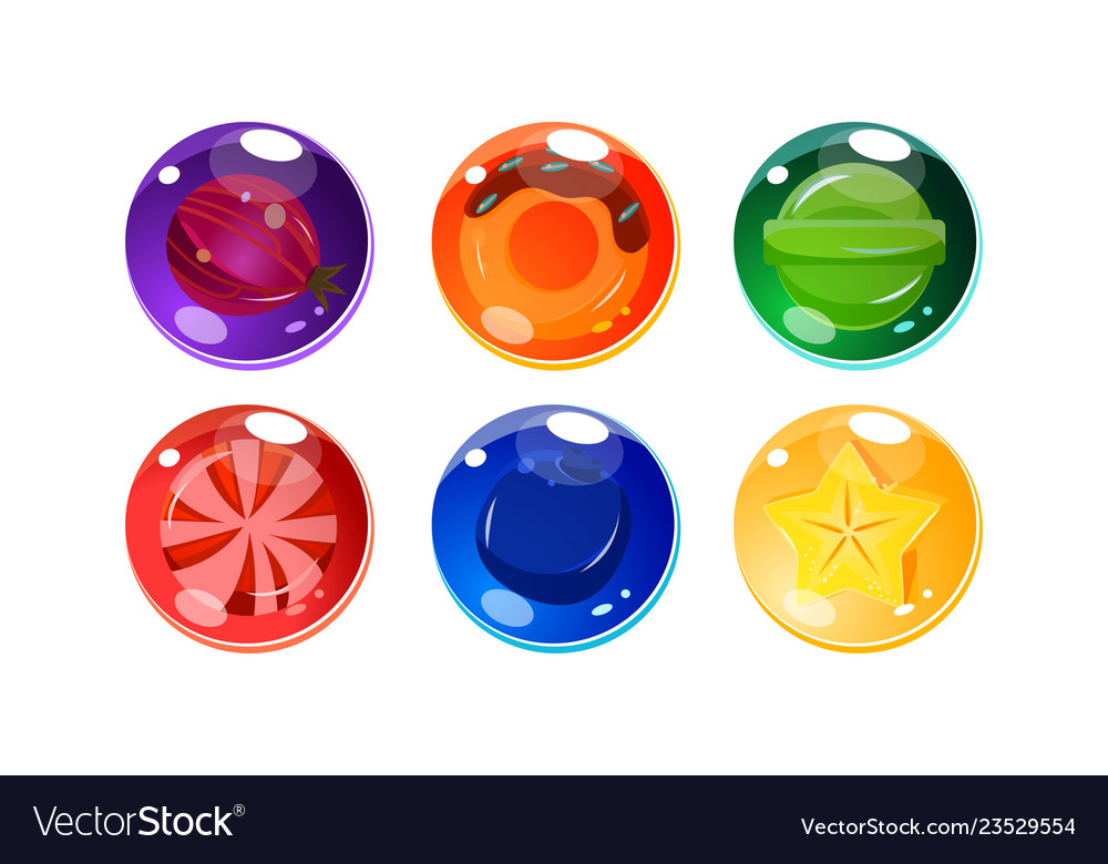 Colorful glossy balls set shiny spheres Royalty Free Vector Colorful glossy balls set shiny spheres Royalty Free Vector