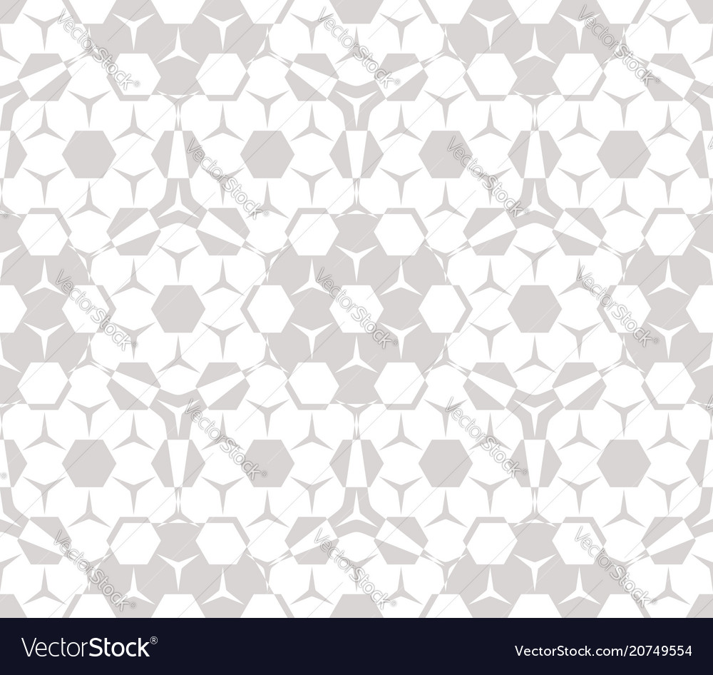 Hexagonal ornament seamless pattern Royalty Free Vector