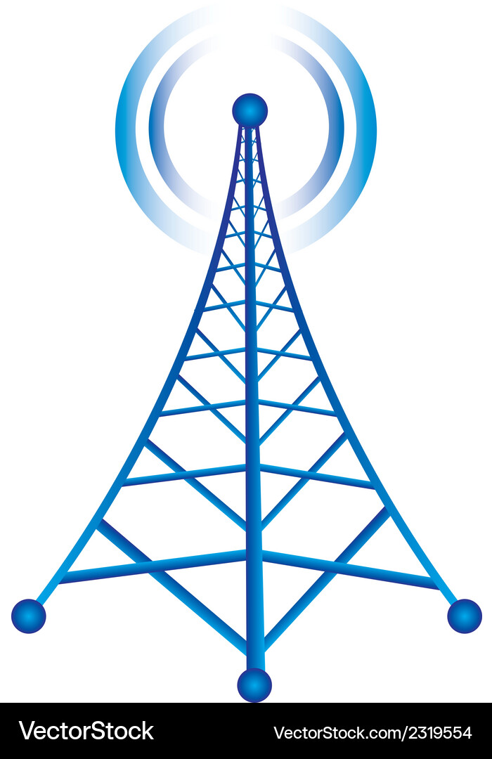 Radio Tower Icon Royalty Free Vector Image - VectorStock