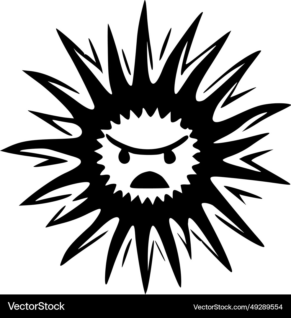 Sun - minimalist and simple silhouette Royalty Free Vector