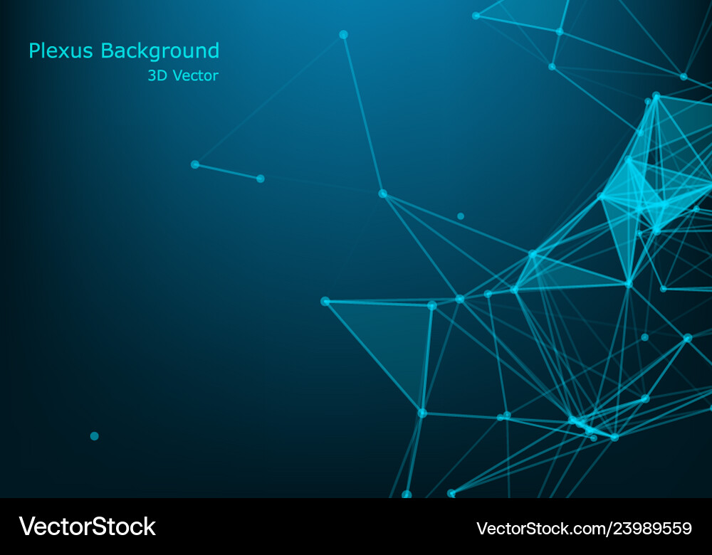 Abstract science background polygonal geometric Vector Image
