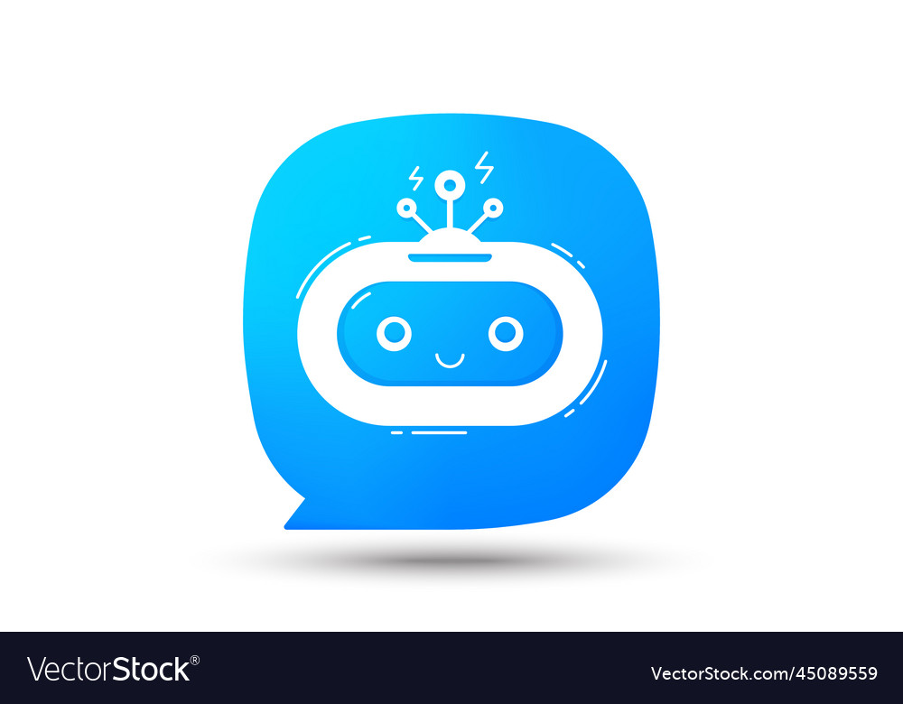 Chatbot ai icon robot virtual assistance for chat Vector Image
