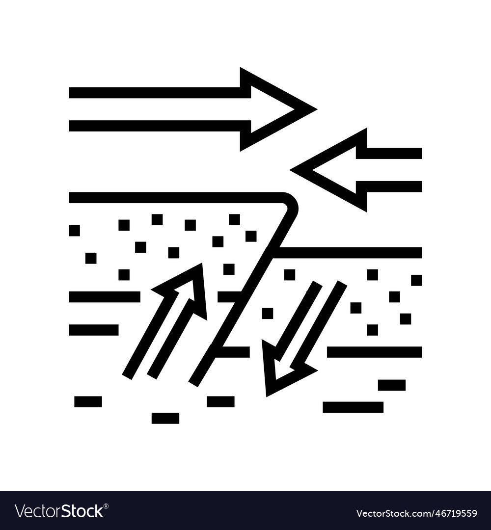 Compression reverse earthquake line icon Vector Image Compression reverse earthquake line icon Vector Image