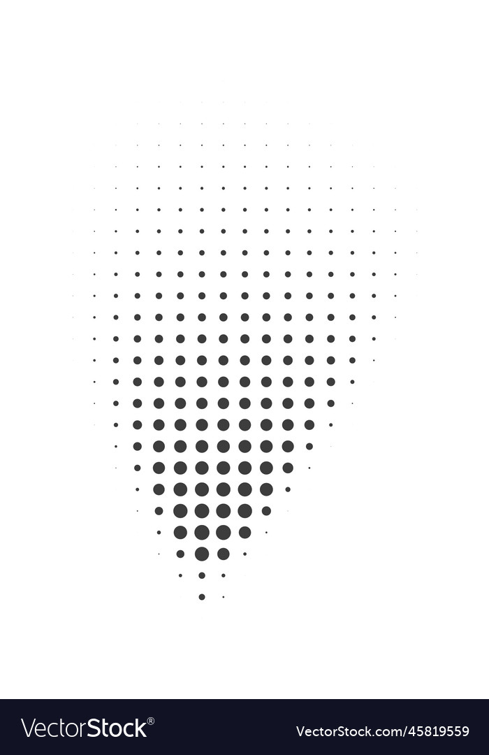 Halftone gradient shapes dots comic effect Vector Image