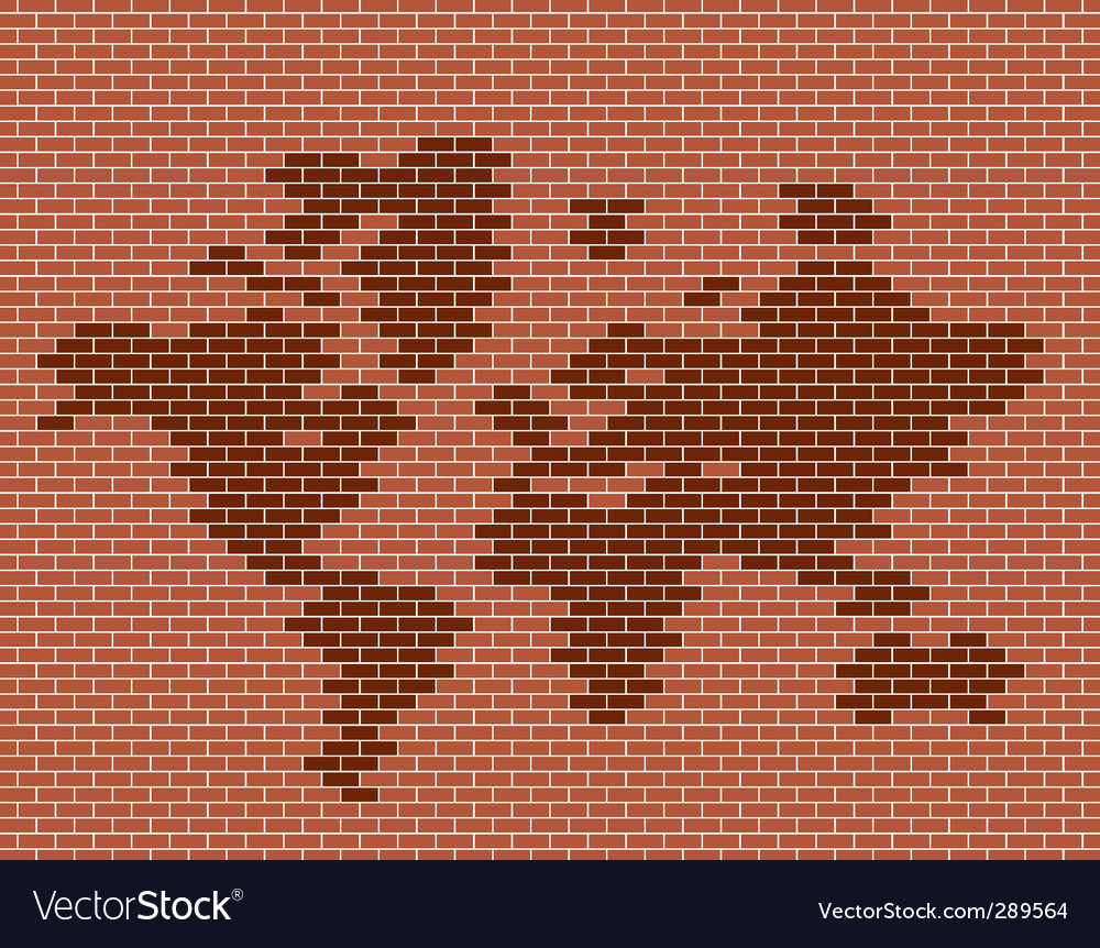 Brick map Royalty Free Vector Image - VectorStock