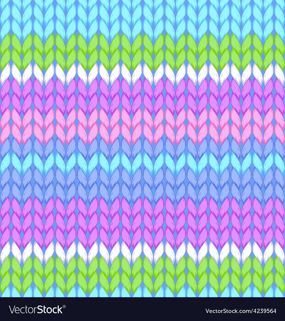 Seamless knitted pattern Royalty Free Vector Image