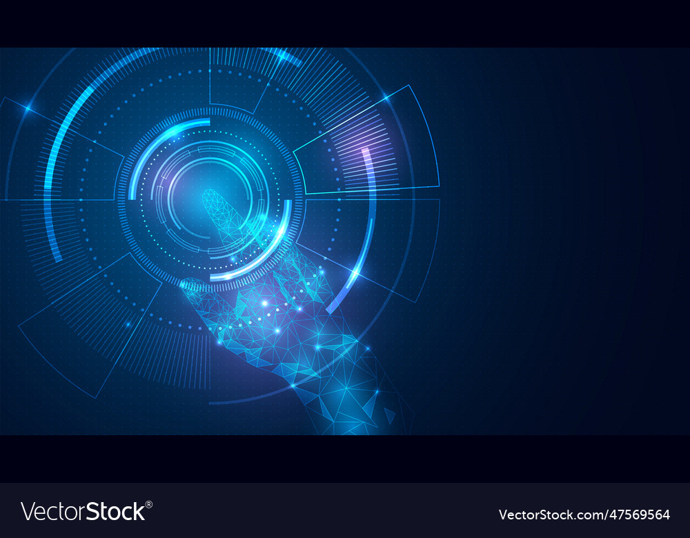 Touch the future interface technology Royalty Free Vector Touch the future interface technology Royalty Free Vector