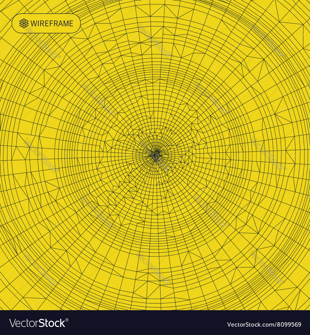 Grid background 3d technology Royalty Free Vector Image