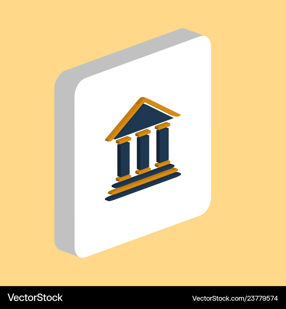 Bank computer symbol Royalty Free Vector Image