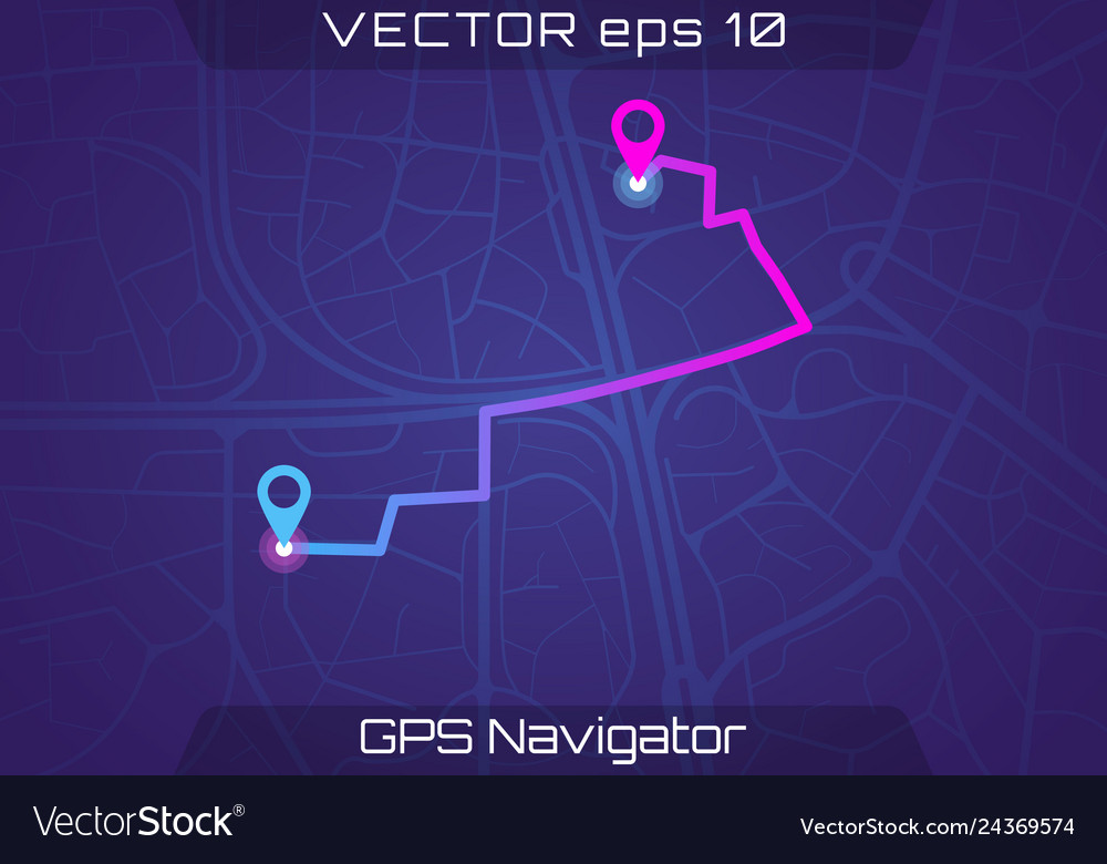 Gps navigation Royalty Free Vector Image - VectorStock