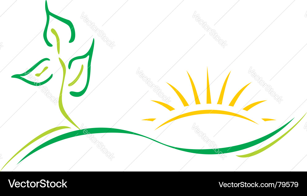 Ecology logo Royalty Free Vector Image - VectorStock