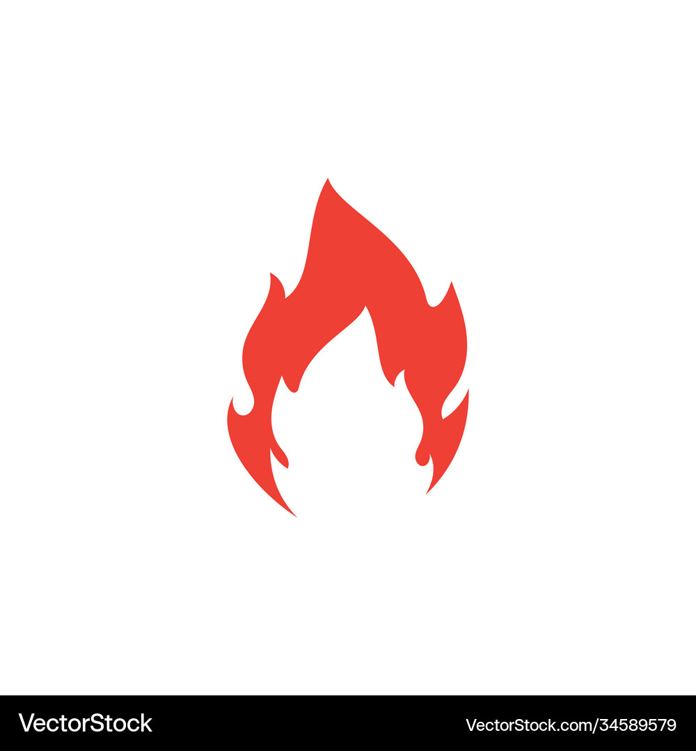 Fire flame Royalty Free Vector Image - VectorStock