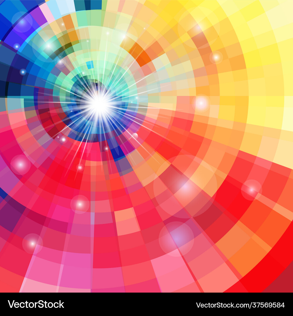 Abstract bright colorful kaleidoscope Royalty Free Vector