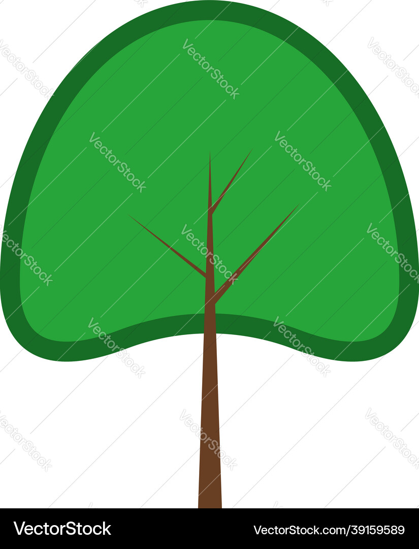 Breadfruit tree on a white background Royalty Free Vector