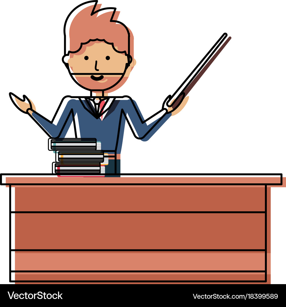 Teacher man Royalty Free Vector Image - VectorStock