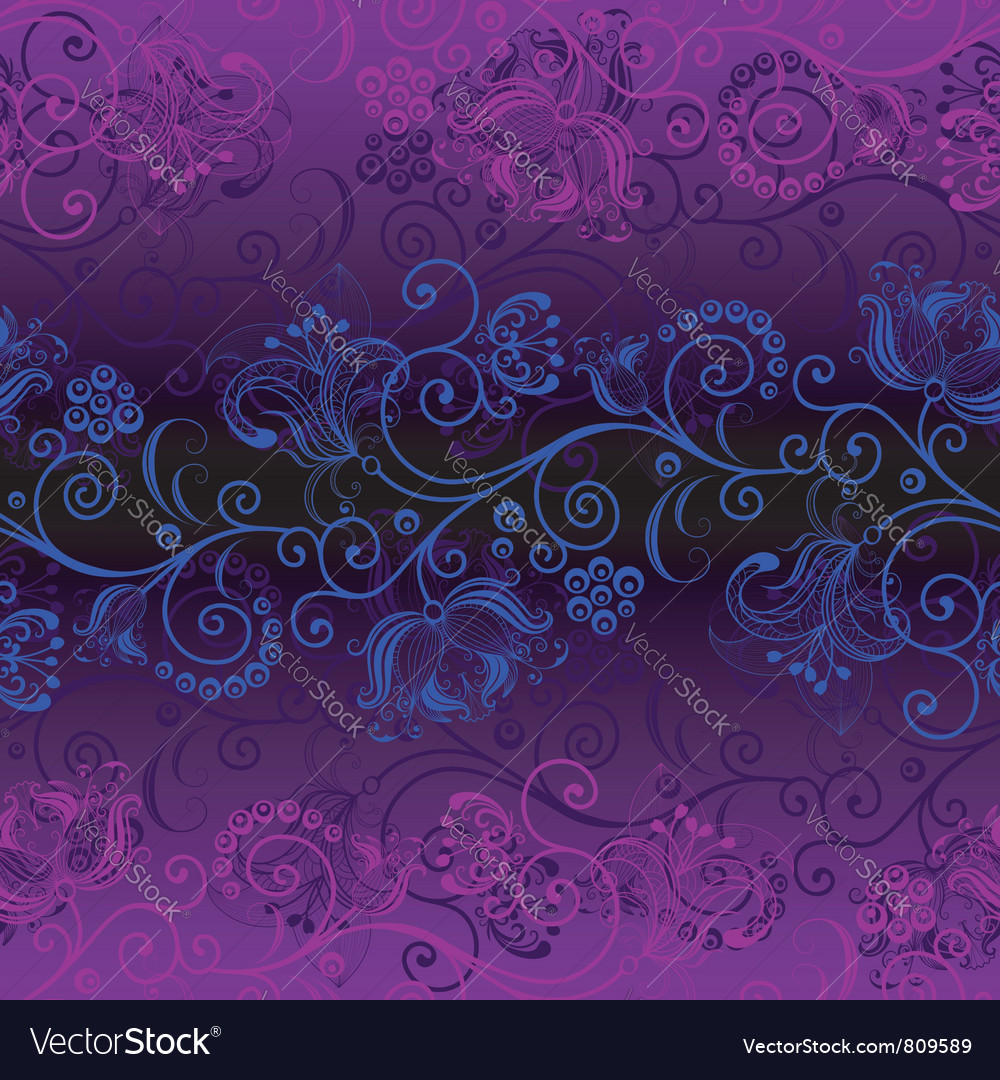 Violet floral pattern Royalty Free Vector Image