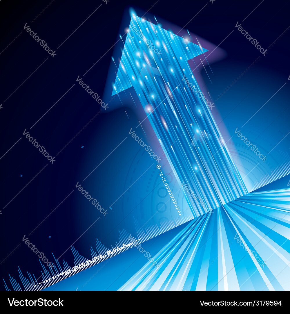 Growth technology arrow Royalty Free Vector Image