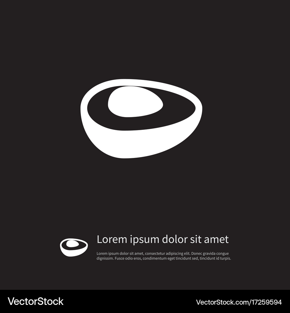 Isolated evergreen icon shrub element ca Vector Image