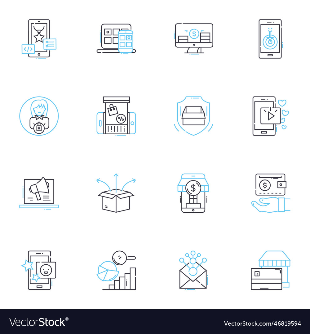 Mass media linear icons set journalism Royalty Free Vector Mass media linear icons set journalism Royalty Free Vector