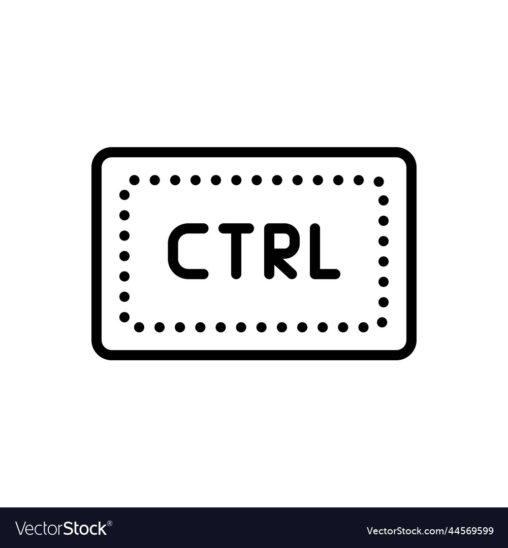 Ctrl Royalty Free Vector Image - VectorStock