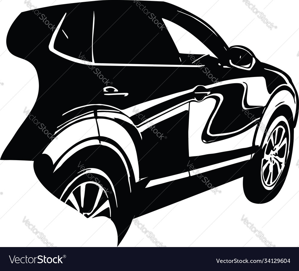 Black sportscar vehicle silhouette Royalty Free Vector Image Black sportscar vehicle silhouette Royalty Free Vector Image