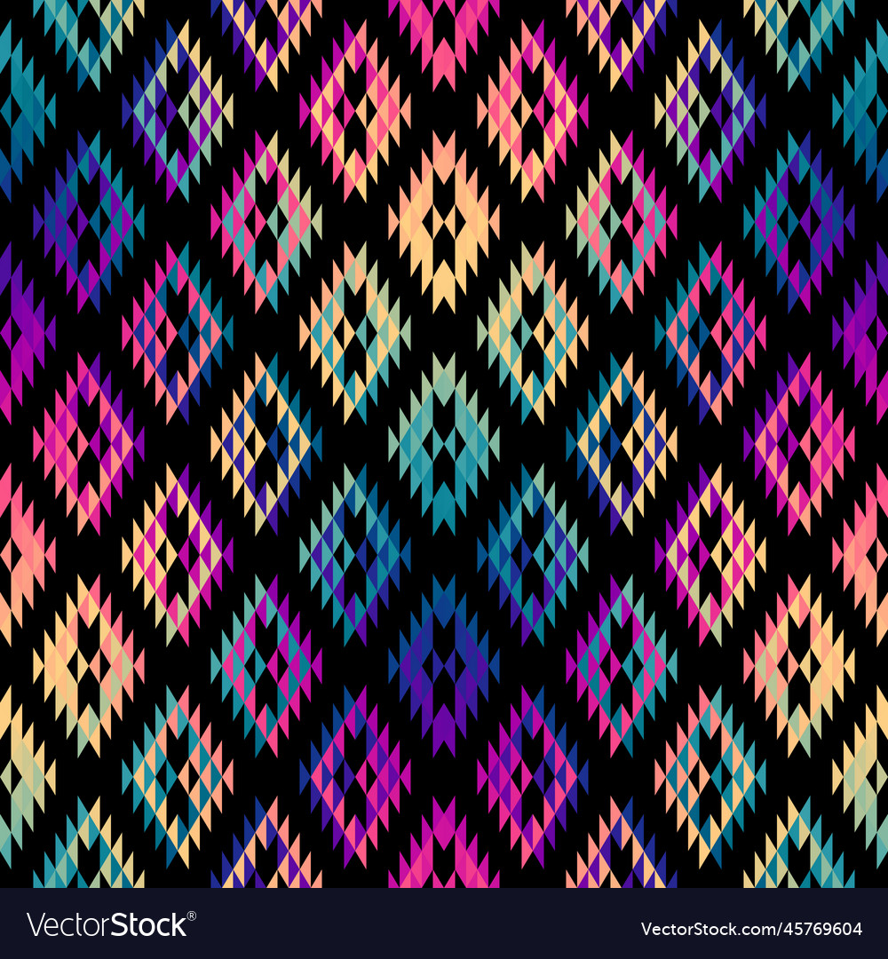 Geometric abstract triangles pattern seamless Vector Image