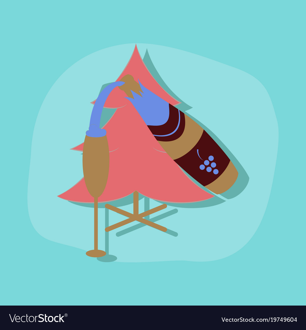 Paper Sticker On Stylish Background Christmas Vector Image