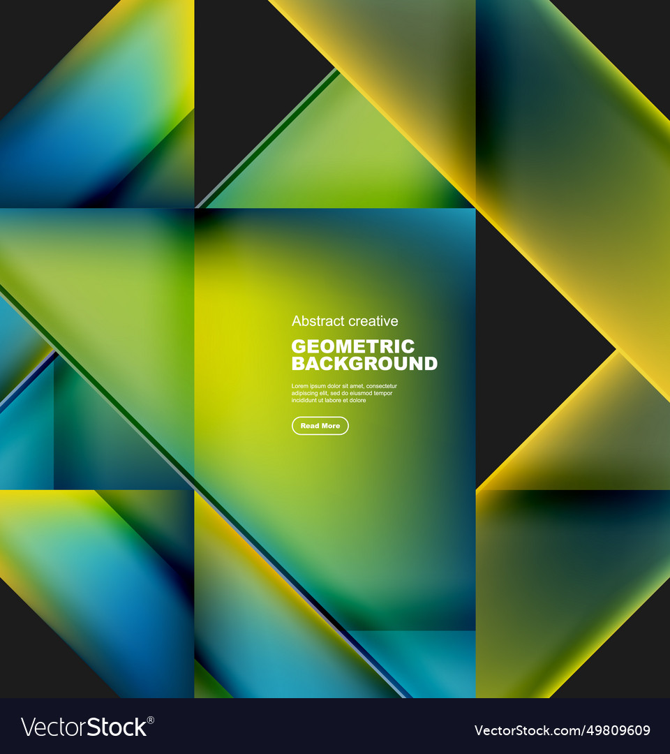 Gradient triangles abstract background Royalty Free Vector