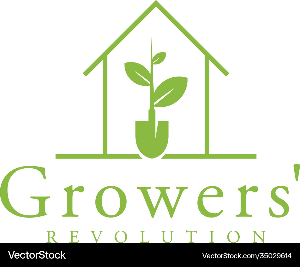 Agriculture logo - farming growing environment Vector Image