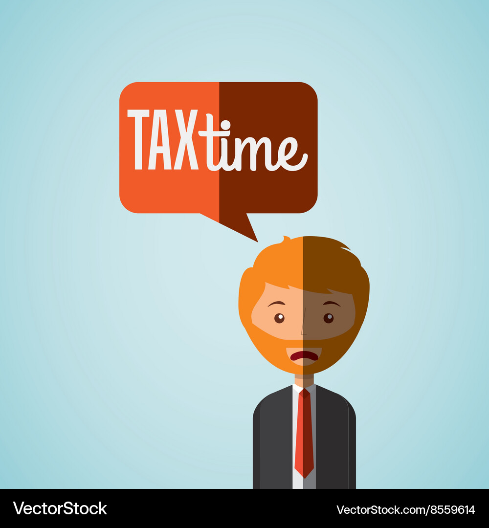 Tax time design Royalty Free Vector Image - VectorStock
