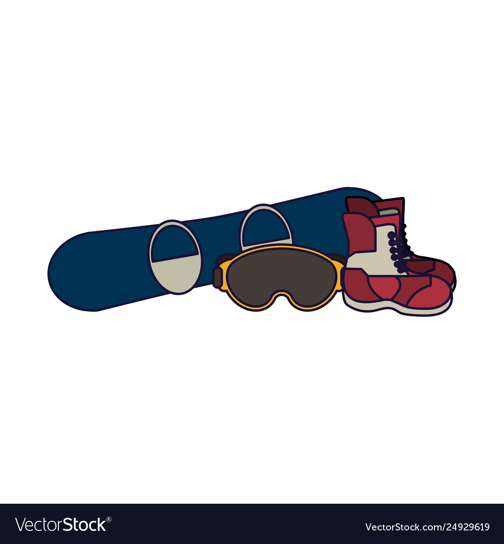Winter sport equipment Royalty Free Vector Image