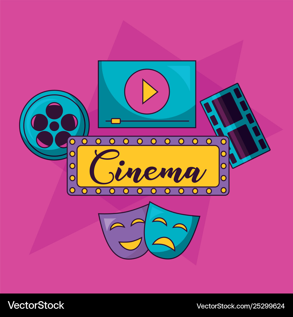 Cinema movie design Royalty Free Vector Image - VectorStock