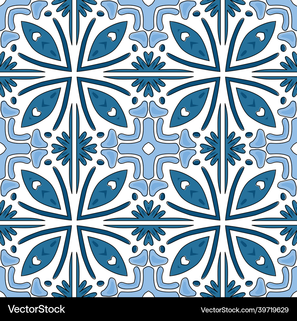 Portuguese tiles Royalty Free Vector Image - VectorStock