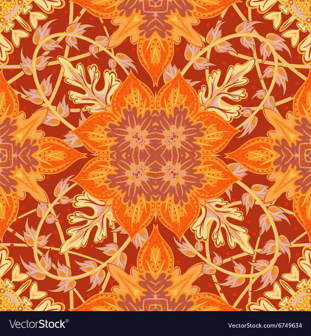 Gorgeous seamless patchwork pattern from blue Vector Image