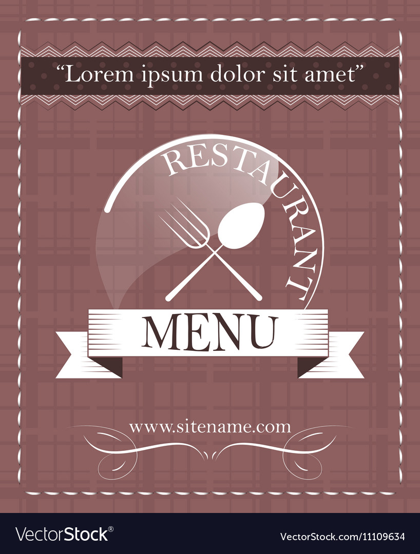 Restaurant menu Royalty Free Vector Image - VectorStock