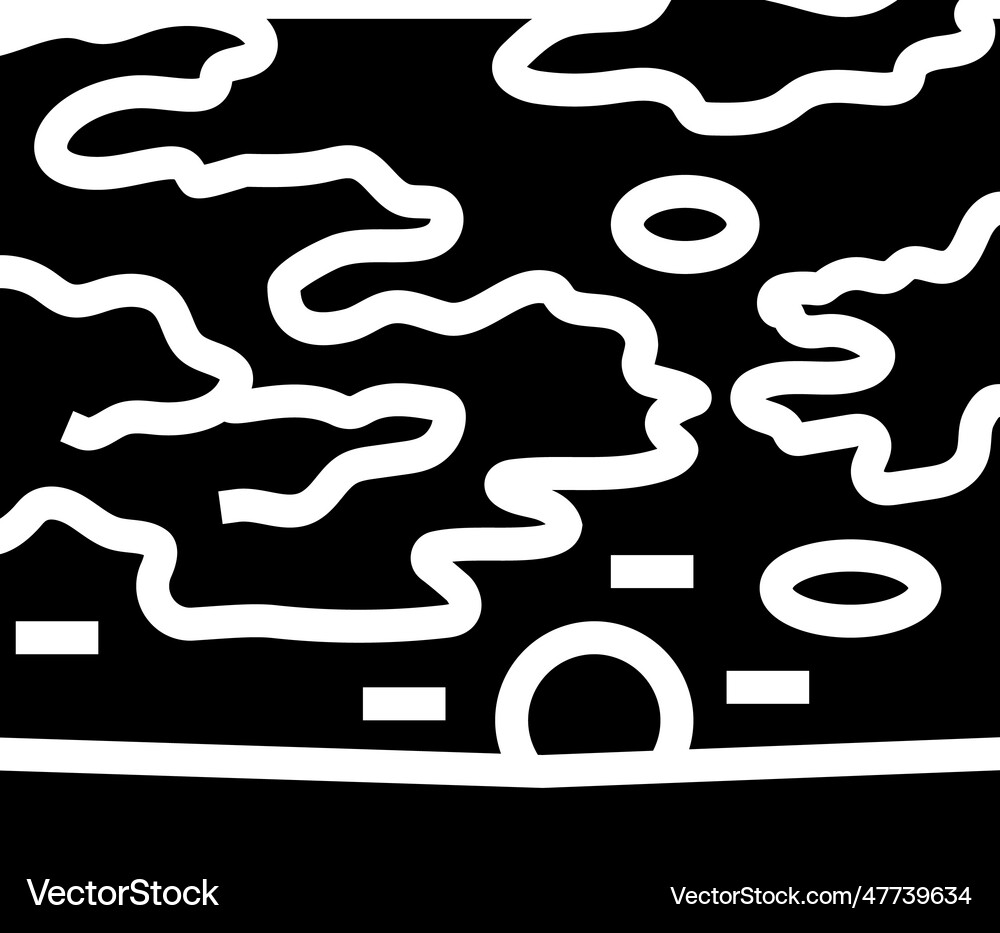 Sky sunset sun summer sunlight glyph icon Vector Image