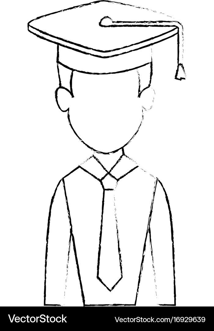 Graduation student hat Royalty Free Vector Image