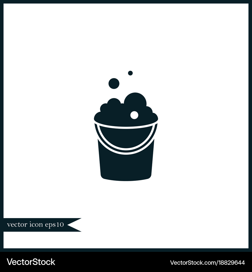 Bucket icon simple Royalty Free Vector Image - VectorStock