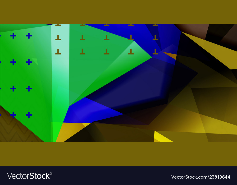 Triangular 3d geometric shapes background Vector Image