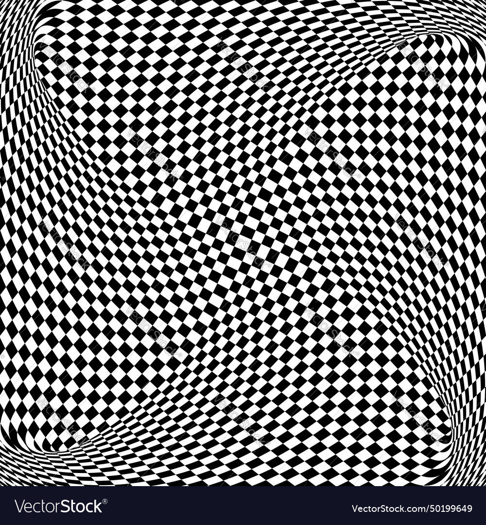 Abstract op art pattern Royalty Free Vector Image