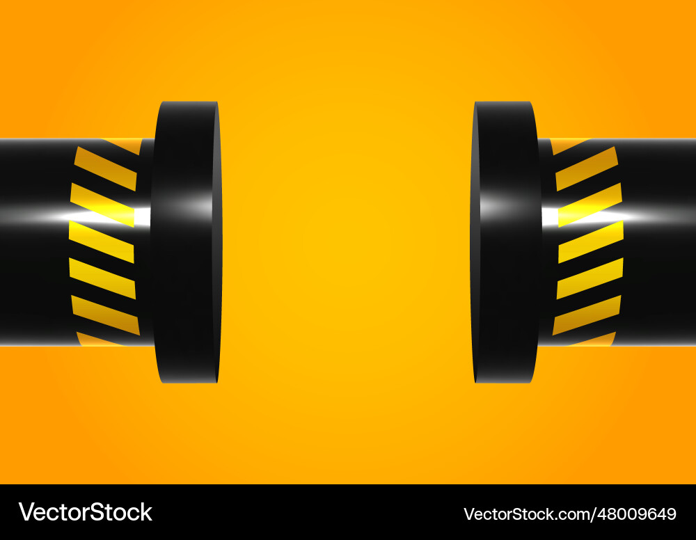 High pressure machine with orange safety stripes Vector Image