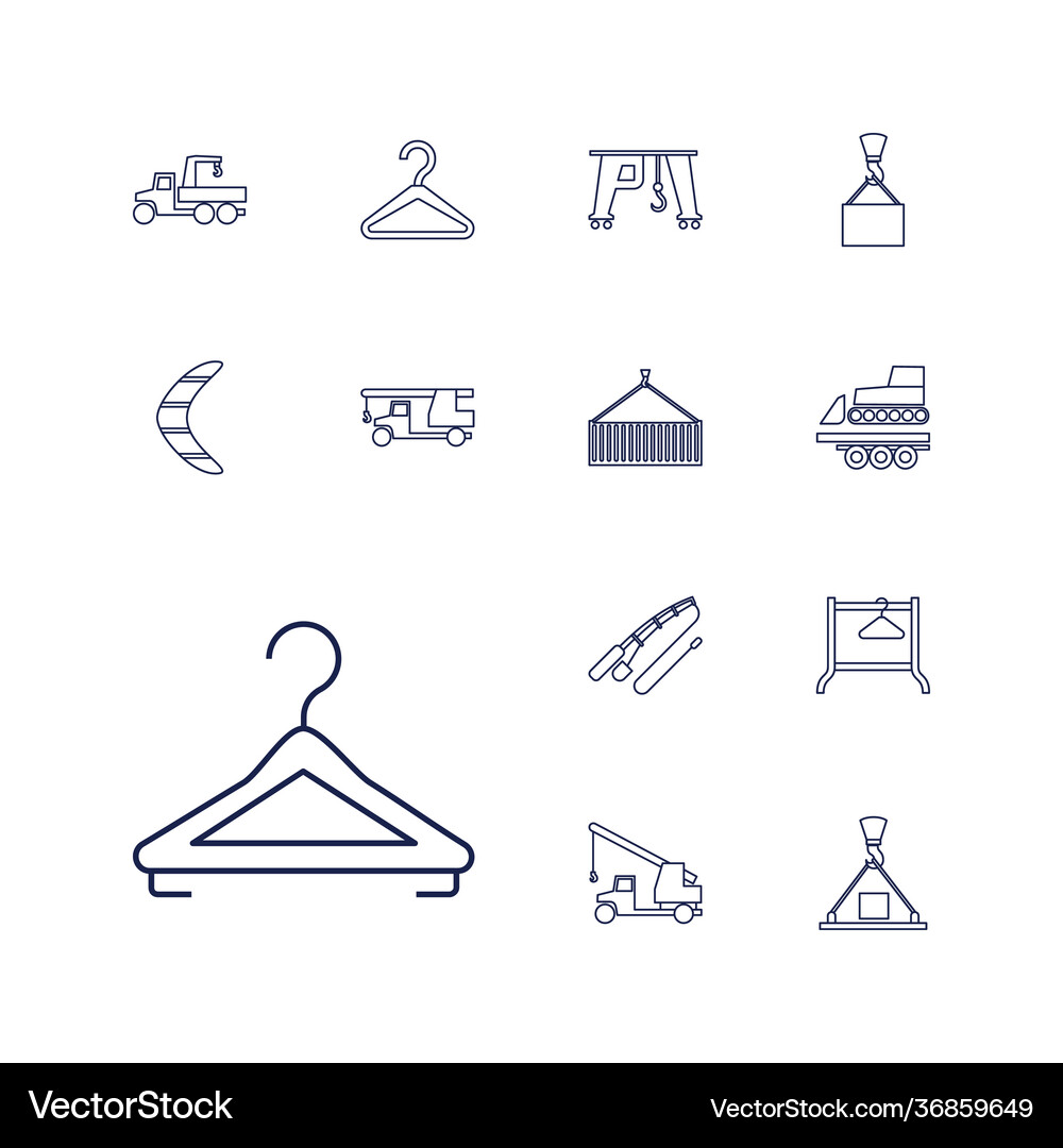 Hook icons Royalty Free Vector Image - VectorStock